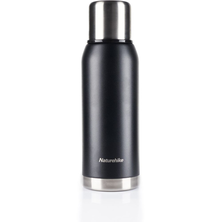 Термос Naturehike Q-9H NH19SJ010, 304 сталь, 1.0 л, Чорний | Naturehike
